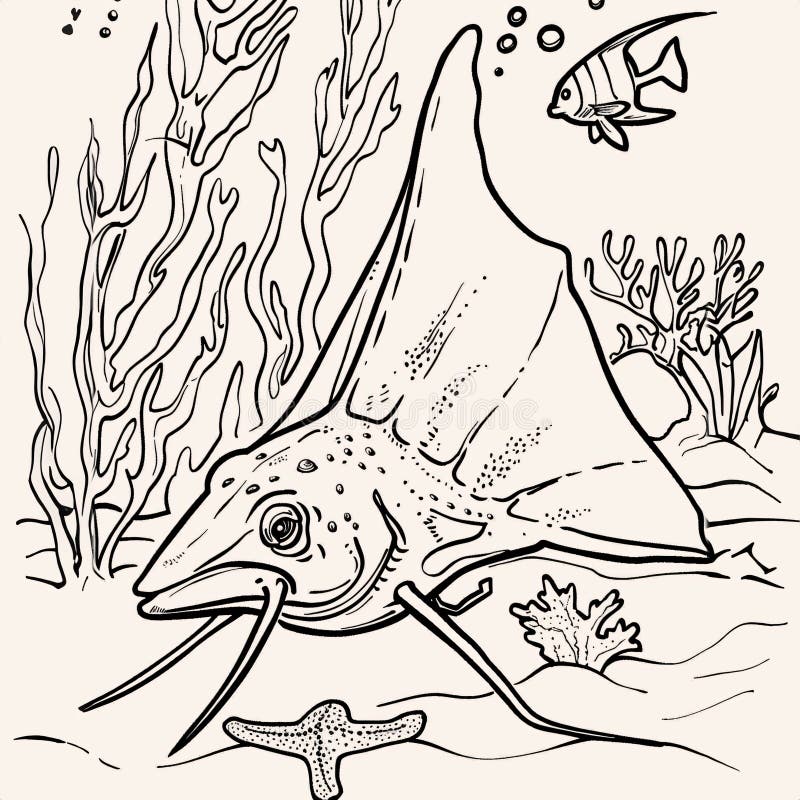 How To Draw A Realistic Stingray