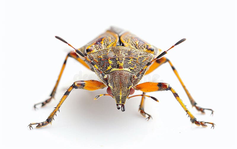 Stink Bug Displayed on a White Canvas -Generative Ai Stock Image ...