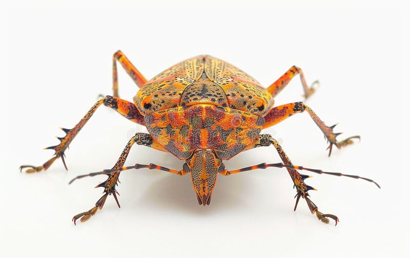 A Stink Bug on a White Background -Generative Ai Stock Photo - Image of ...