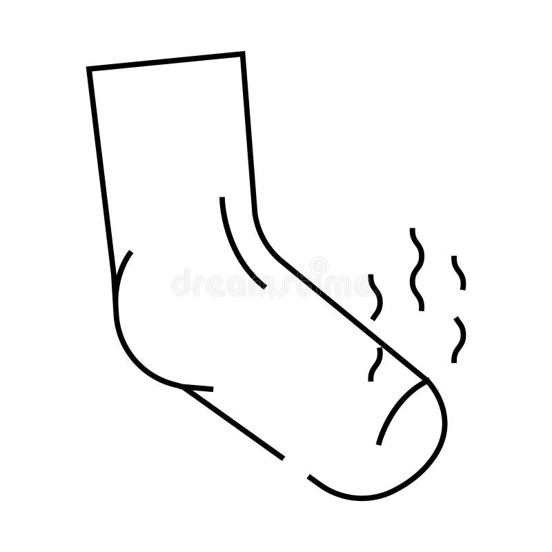 Stink Smell Line Icon Vector Illustration Stock Vector Illustration