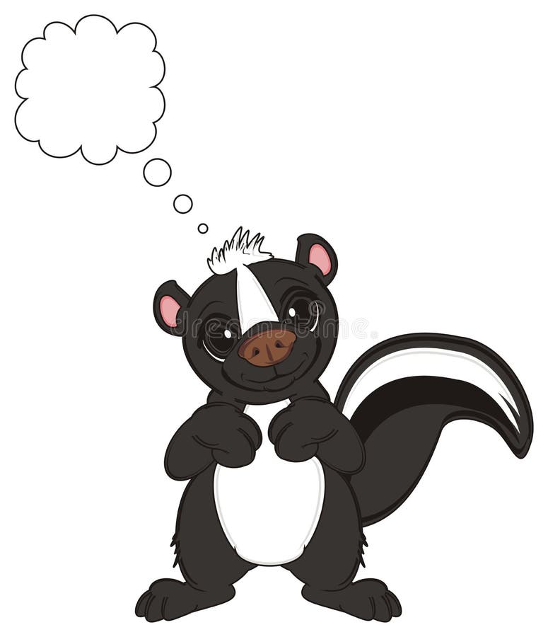 Stinkdier en schone banner stock illustratie. Illustration of nacht ...