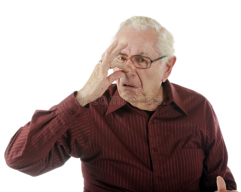 Stinky! stock photo. Image of ugly, elderly, hold, yucky - 20565328