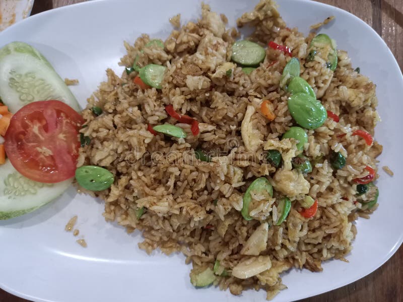 Stinky Bean Fried Rice stock image. Image of curry, lunch - 267679391