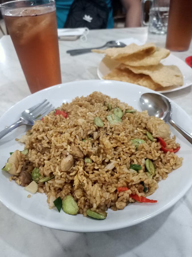 Stinky Bean Fried Rice stock image. Image of stinky - 268283293