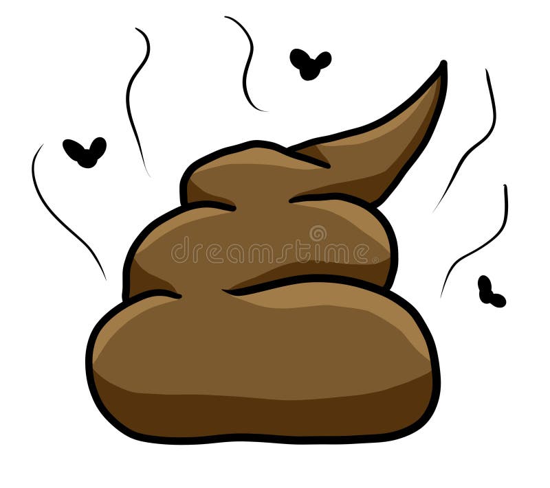 Stinky Smelly Poop stock illustration. Illustration of toilet - 135464514