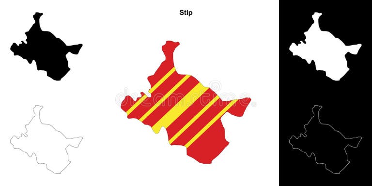 Stip outline map stock vector. Illustration of area - 334728228