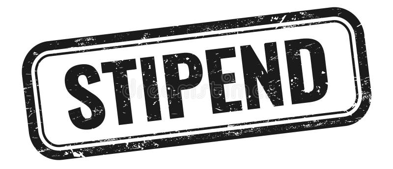 STIPEND Text on Red Vintage Lines Stamp Stock Image - Image of sign ...
