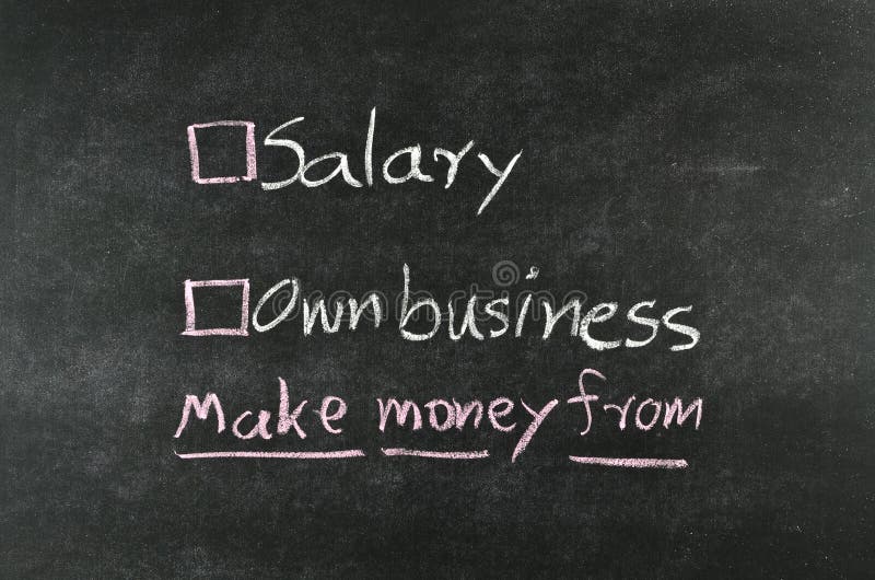 Stipendio O Possedere Affare Immagine Stock - Immagine di reddito ...