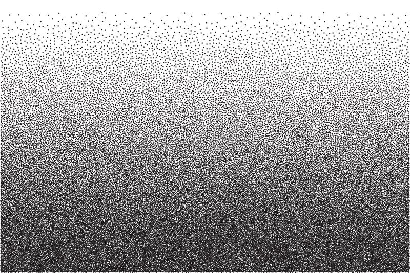 Stipple Dots, Gradient Grain and Noise Texture, Abstract Black White ...
