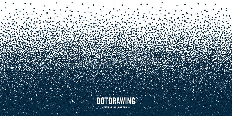 Stipple Pattern, Dotted Geometric Background. Stippling, Dotwork ...