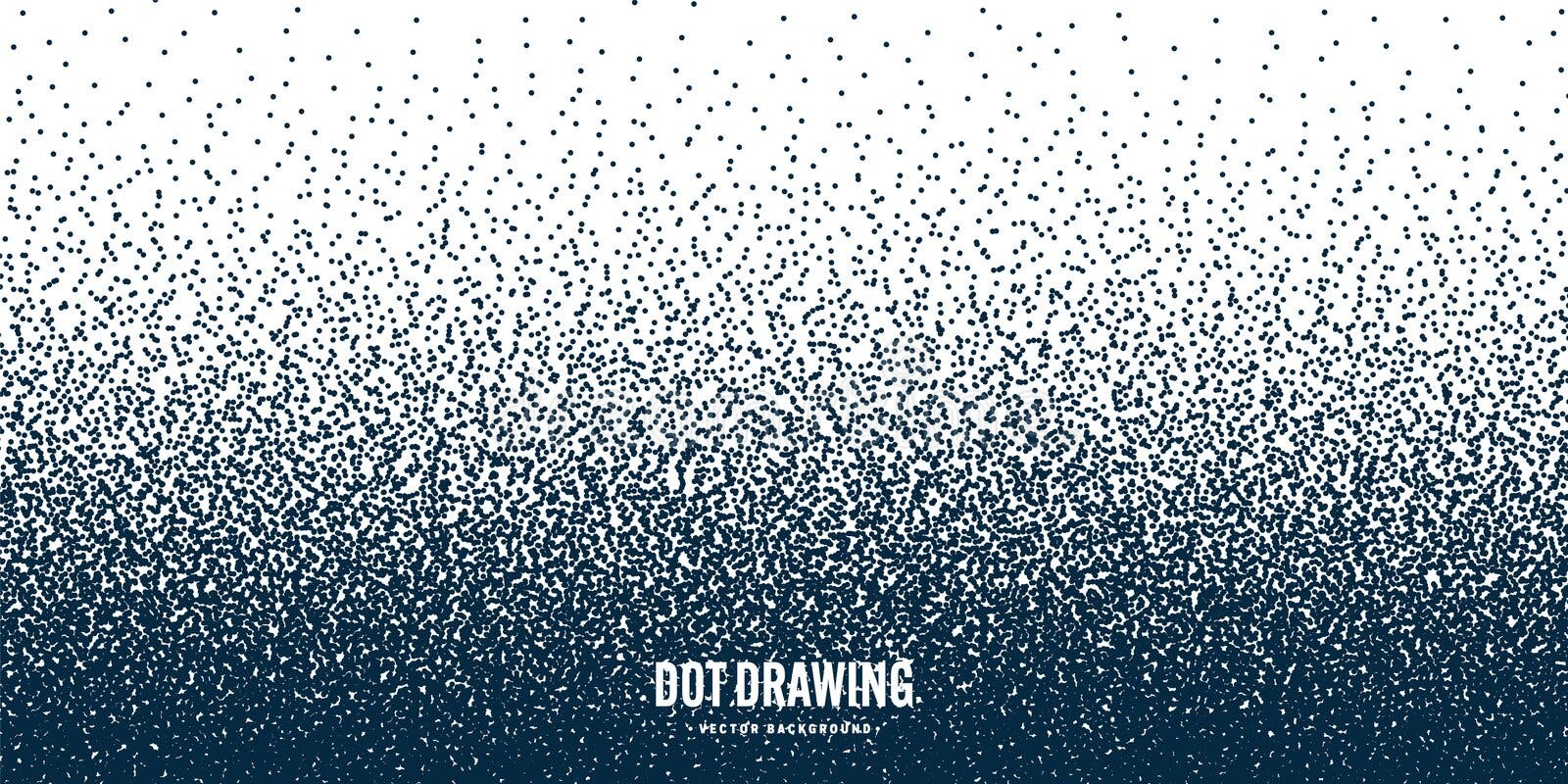 Stipple Pattern, Dotted Geometric Background. Stippling, Dotwork ...