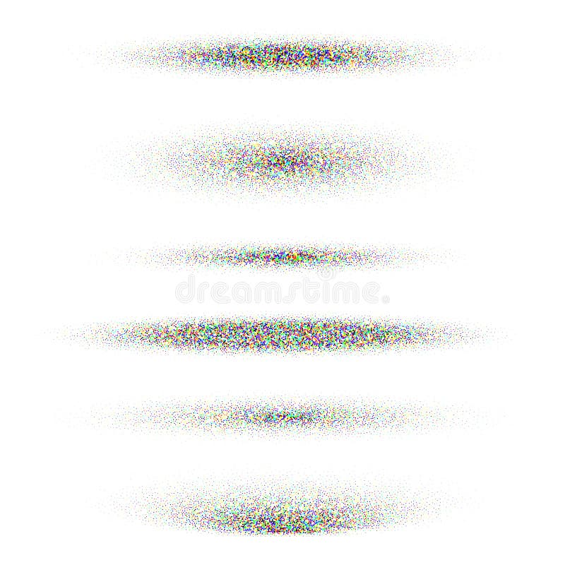 Stipple Shadows Set, Dotted Design Elements. Fading Gradient. Stippling ...