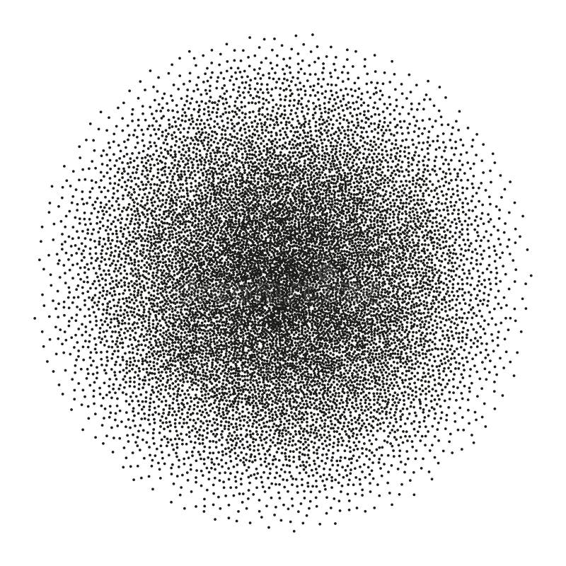 Set of 35 Round Stipple Pattern for Design. Tile Spots Stock Vector ...