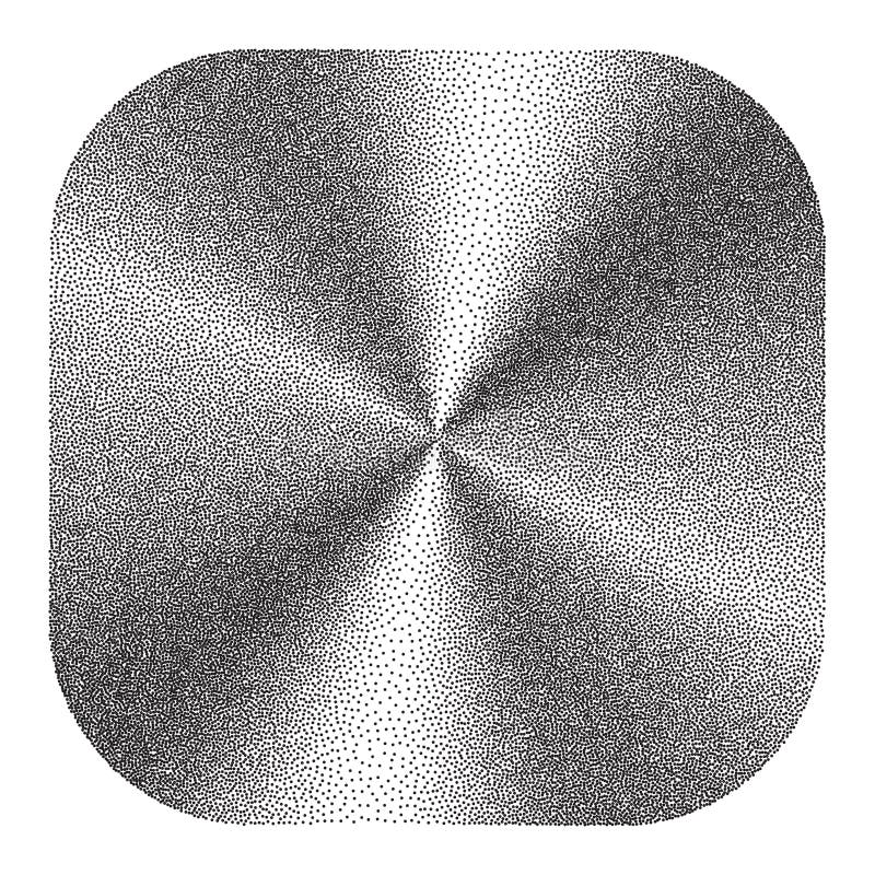 Stippled Brushed Metal Square Button Vector Illustration Stock Vector ...