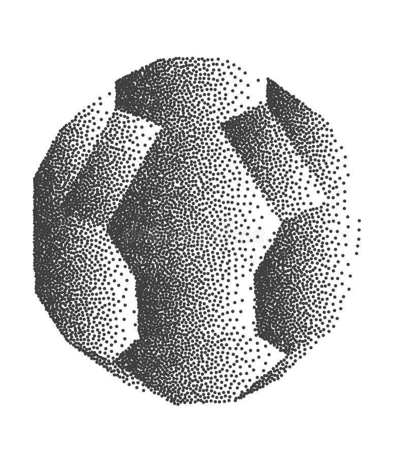 Stippled Soccer Ball Texture in Black and White Vector Stock ...