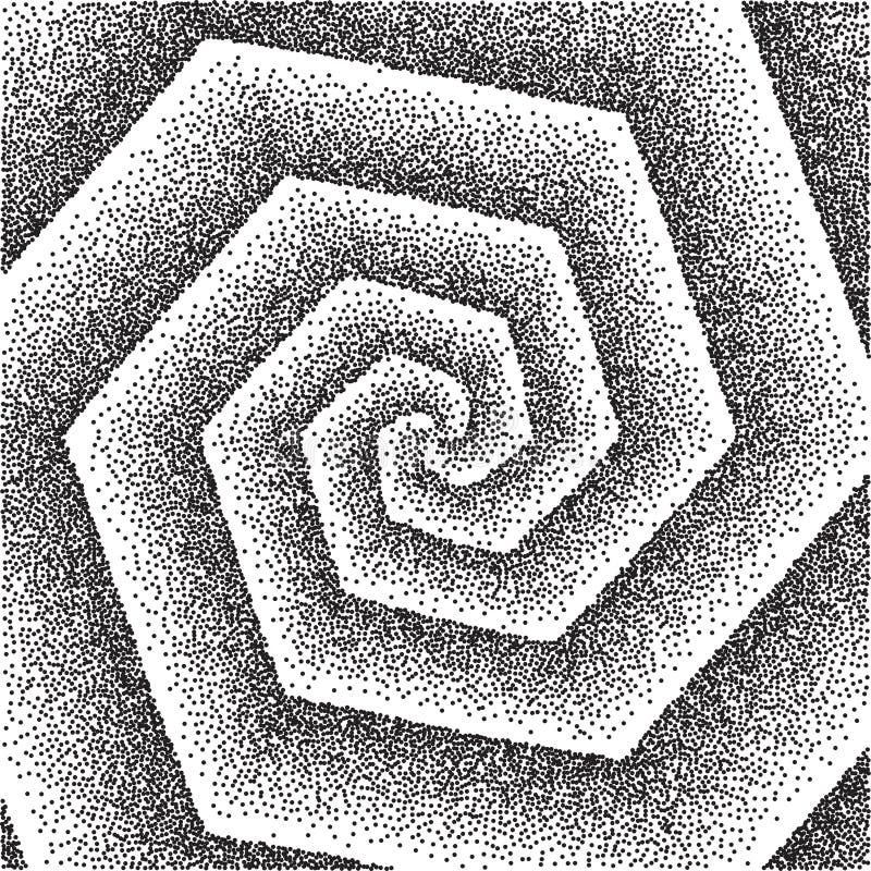 Stippled Spiral Background stock vector. Illustration of stripes ...