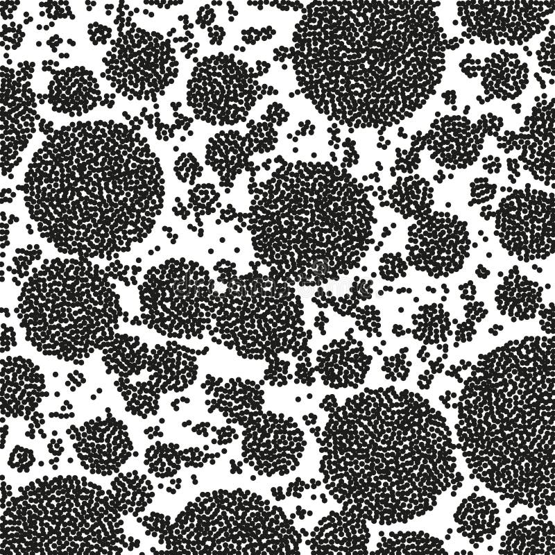 Stippled Weird Pattern. Geometric Dotted Grunge Texture Stock Vector ...