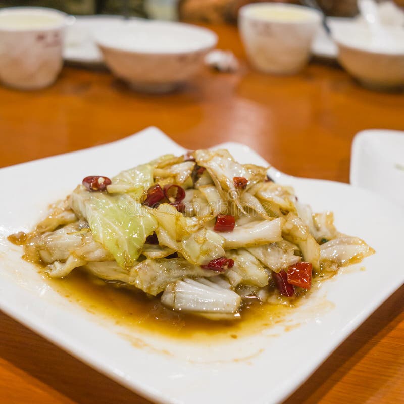 Stir fried Chinese Cabbage stock image. Image of fresh - 54444899