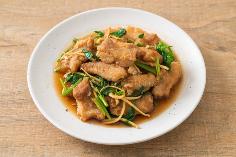 Stir Fried Fish with Chinese Celery Stock Image - Image of chinese ...