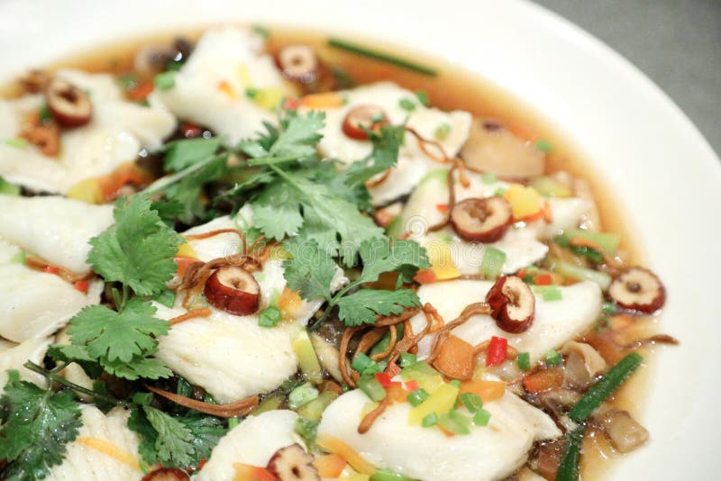 Stir Fried Fish stock image. Image of healthy, chive - 207228433