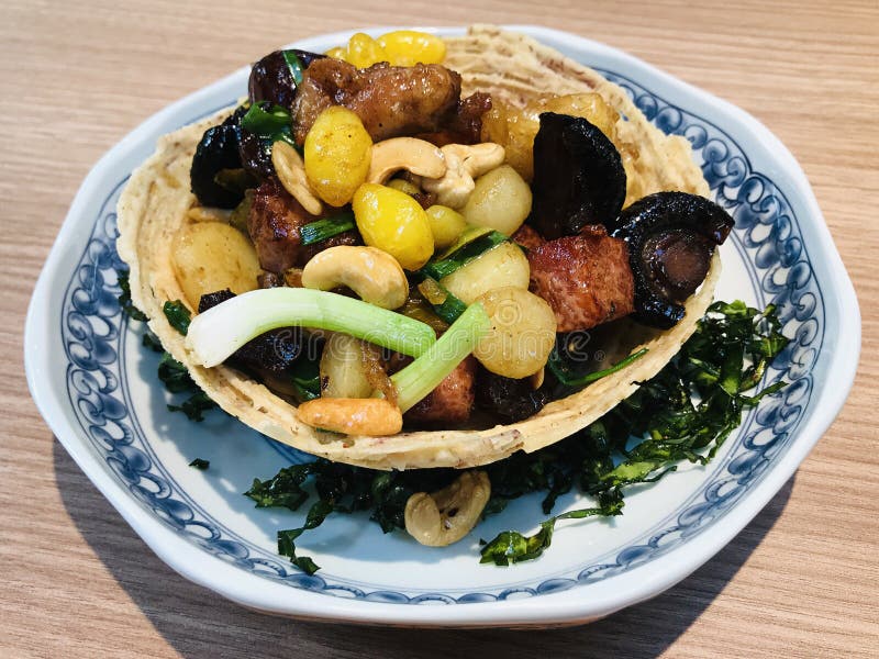 Stir-fried Mixed Chinese Fruit and Nut Combination. Stock Photo - Image ...