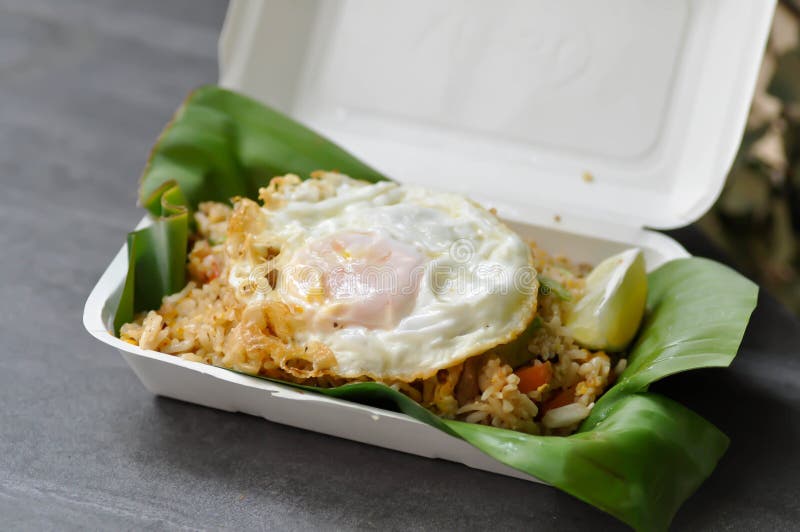 Stir Fried Rice or Fried Rice in the Box Stock Photo - Image of stirfry ...