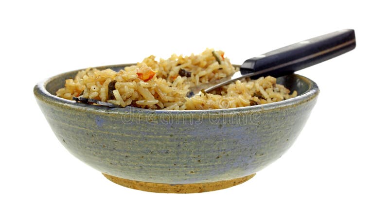 Stir Fried Rice Ceramic Bowl Fork Stock Photos - Free & Royalty-Free ...