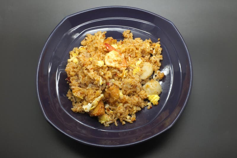 Stir Fried Rice with Chilli Paste Stock Photo - Image of healthy ...