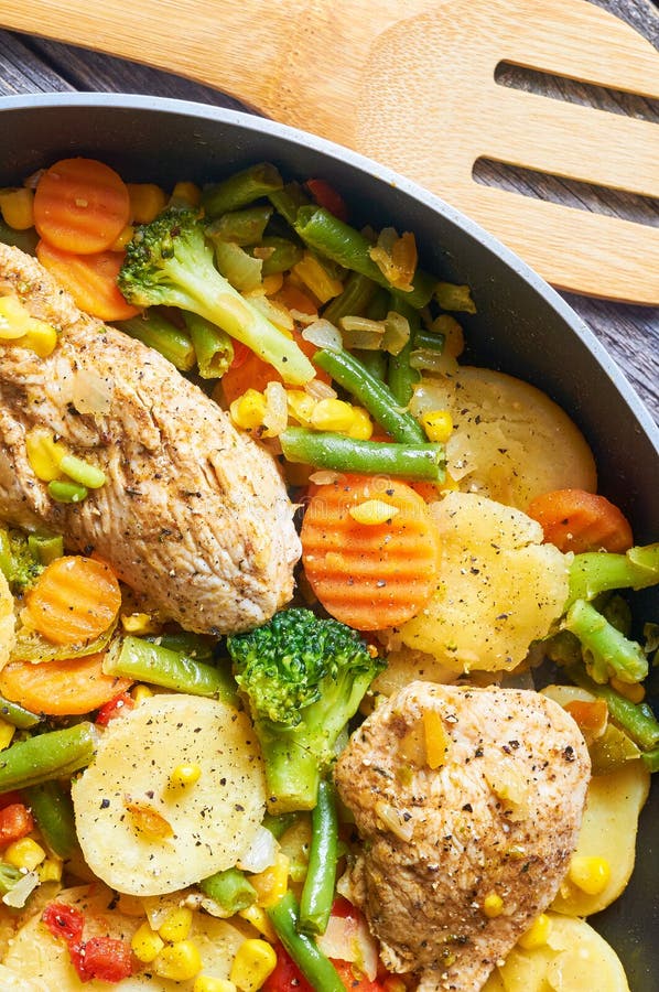 Stir fry chicken fillet stock photo. Image of onion, eating - 74415480