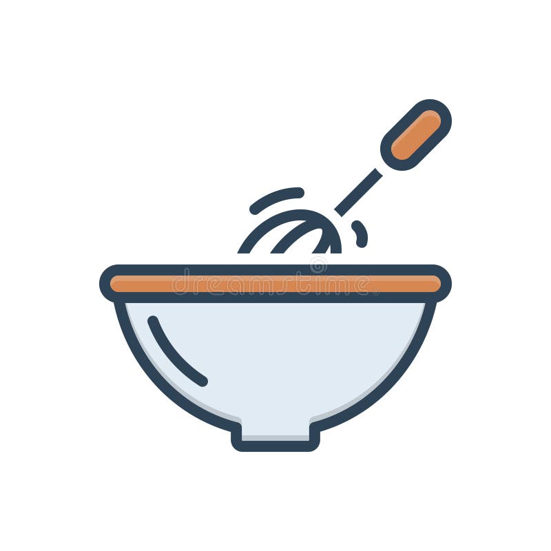 Color Illustration Ion for Stir, Mix and Blend Stock Illustration ...