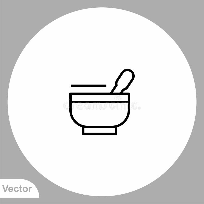 Stir Vector Icon Sign Symbol Stock Vector - Illustration of menu, chef ...