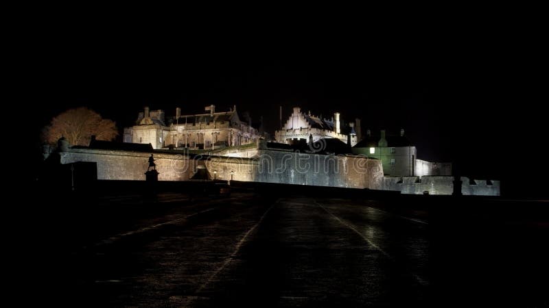 Stirling Castle at night stock image. Image of built - 22967665