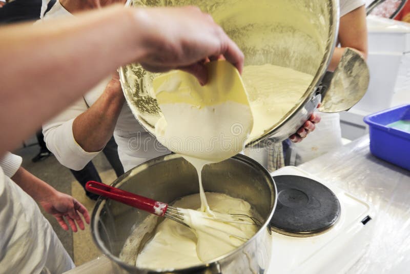Stirring Dough To Make a Cake Stock Image - Image of digest, nutrients ...