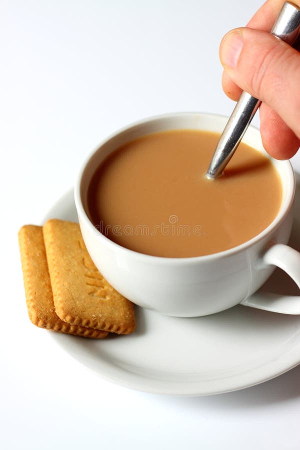 Stirring tea stock image. Image of handle, stir, biscuits - 21926633