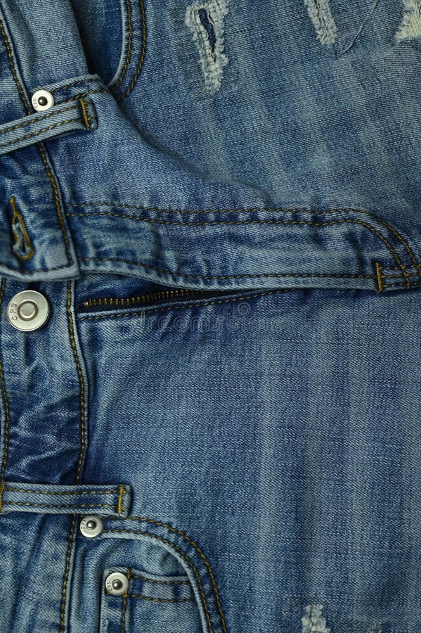 Close Up Stitch on Blue Jeans Textile Stock Photo - Image of close ...