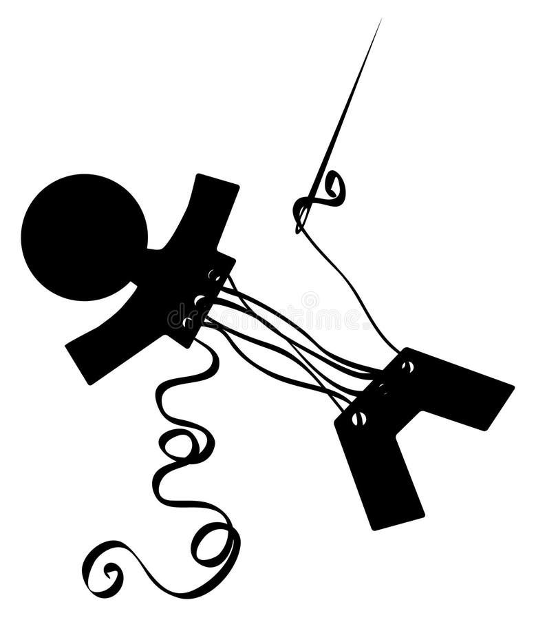 Stitch Man Stencil stock vector. Illustration of figure - 101369128