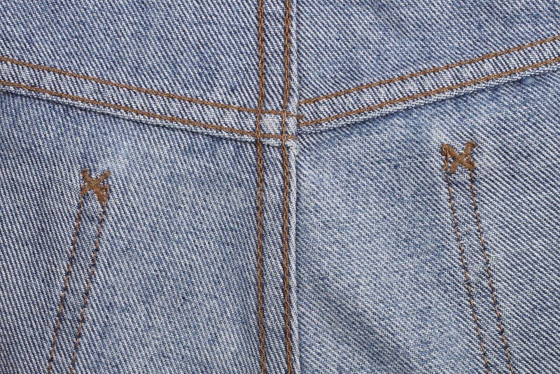 Stitch and Seam Clothing for Leg of Jeans for Pattern Stock Image ...