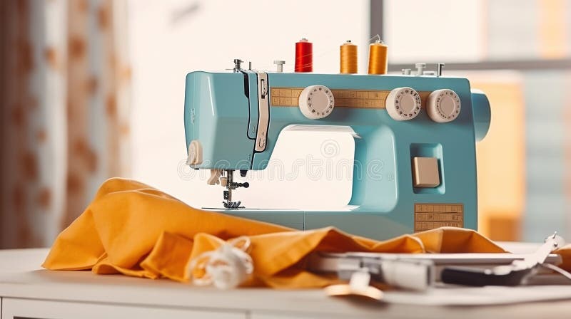 Stitched Creations, Exploring the Harmony of Sewing Machine, Fabric ...