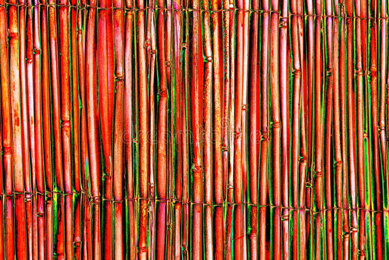 Stitched Straw Mat, Bamboo, Modified Color Scheme, 2 Stock Image ...