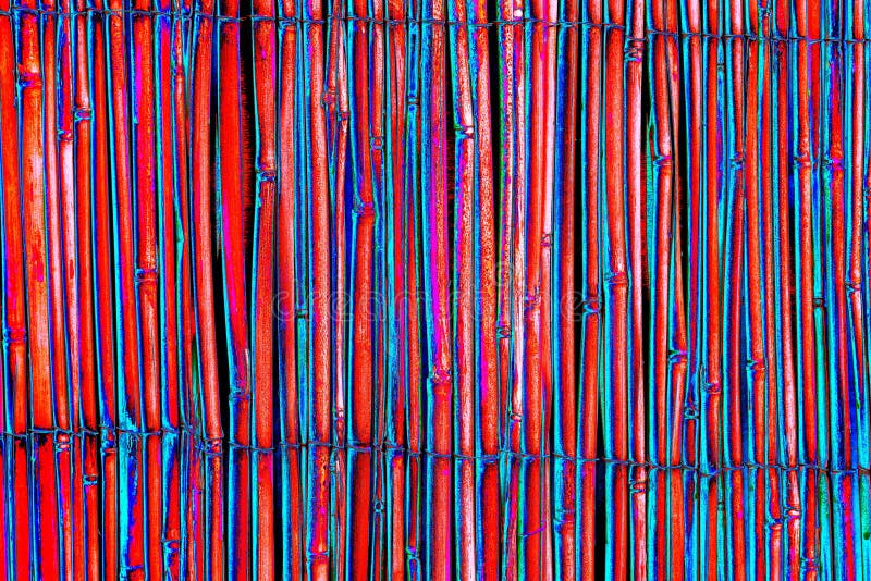 Stitched Straw Mat, Bamboo, Modified Color Scheme, 2 Stock Photo ...