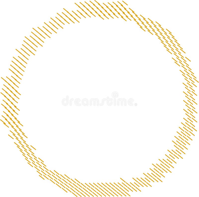 Stitched Texture Circle Patch, Round Clothes Patched Thread Frame Stock ...