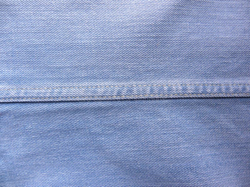 Stitches on Light Blue Jeans Stock Image - Image of cloth, closeup ...