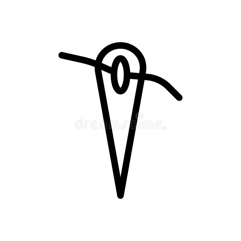 Stitching Icon in Different Style Vector Illustration. Two Colored and ...