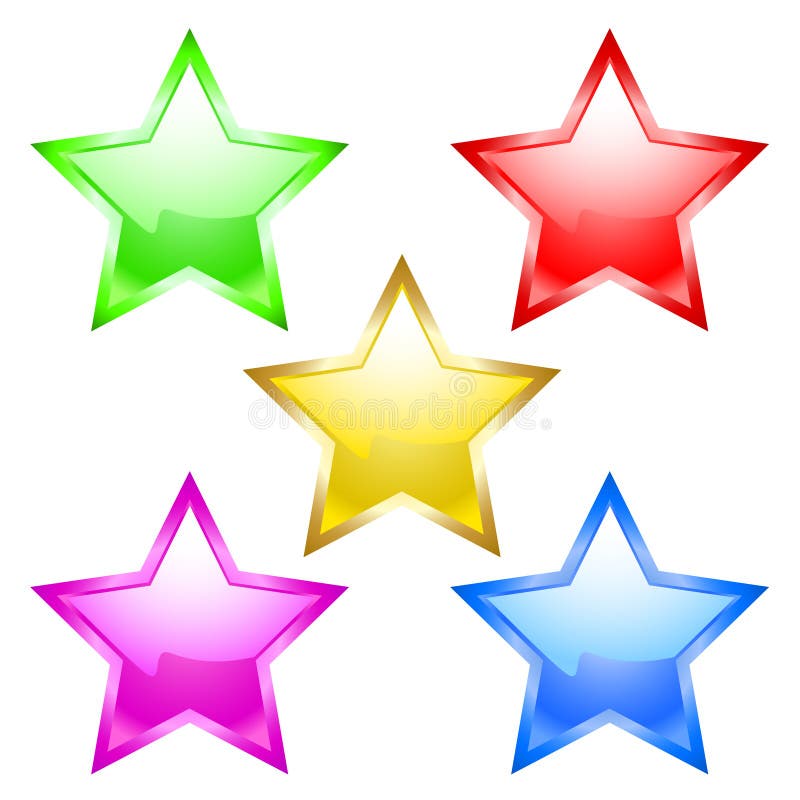 Stjärnor vektor illustrationer. Illustration av dekorativt - 15287779