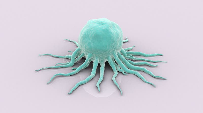 Conceptual Image of Cancer Virus. Stock Illustration - Illustration of ...