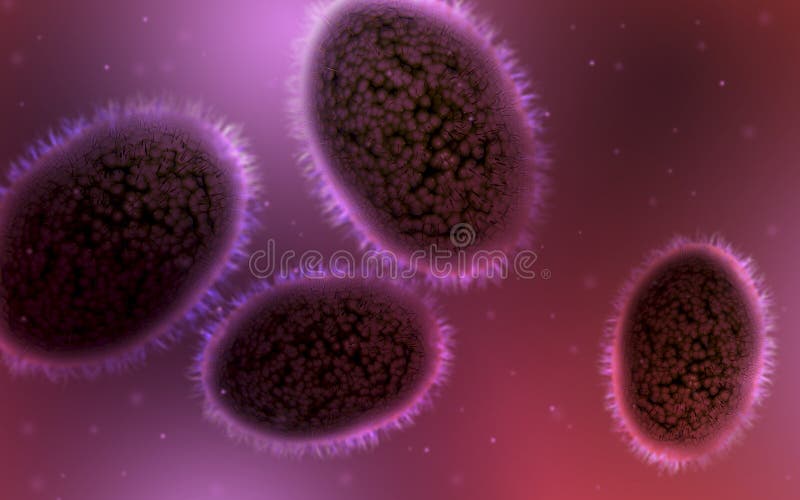 Microscopic View of Smallpox. Stock Illustration - Illustration of ...