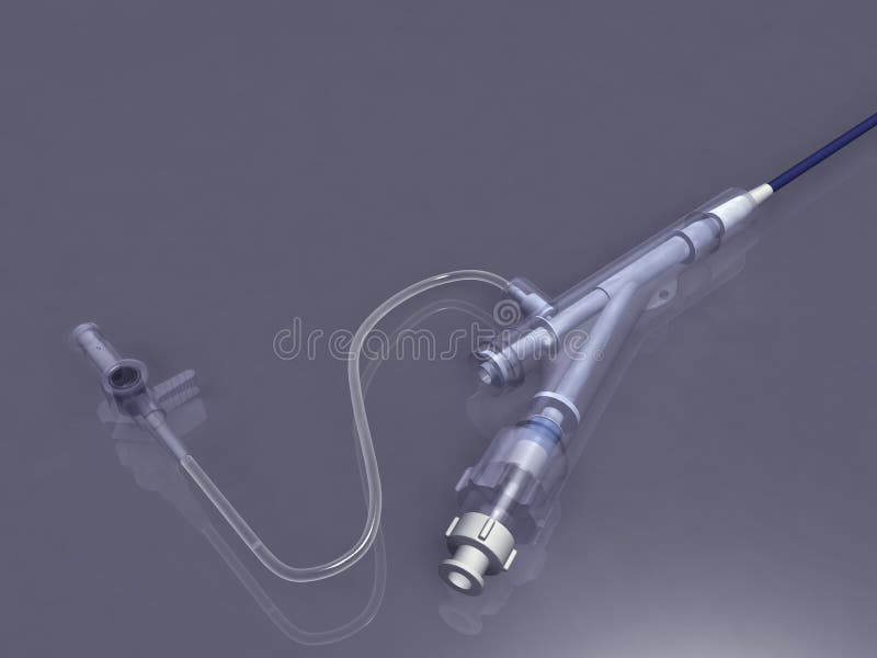 A medical sheath device. stock illustration. Illustration of tube ...