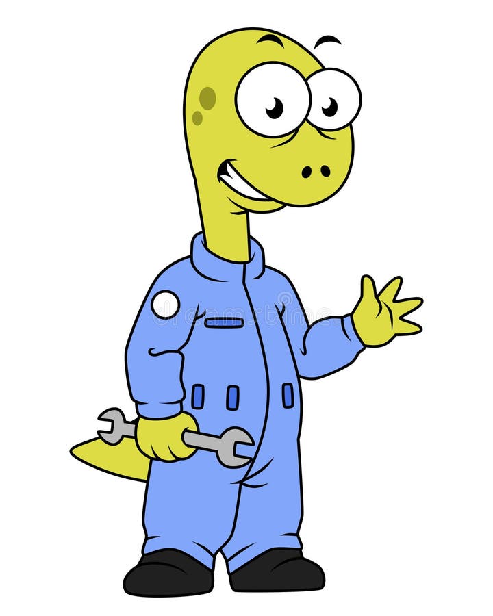 Brontosaurus Mechanic Stock Illustrations – 1 Brontosaurus Mechanic ...