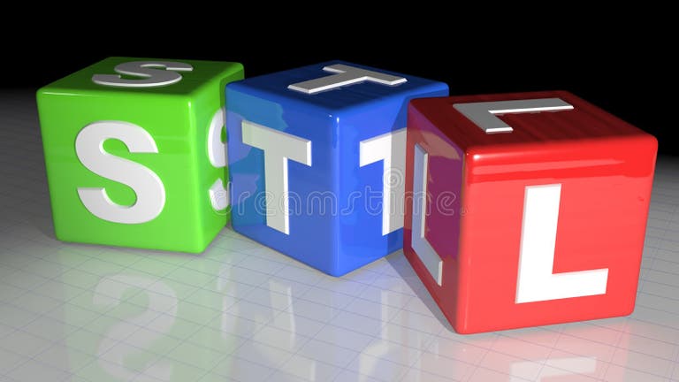 STL cubes stock illustration. Illustration of conceptual - 47612130