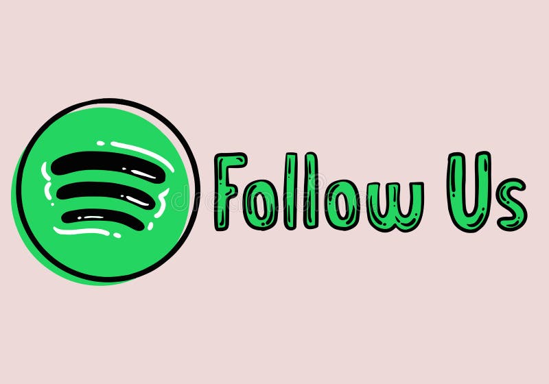 Follow Us Spotify - Button for Social Media, Phone Icon Symbol Logo of ...